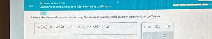 Solved OCHEMICAL REACTIONS Balancing chemical equations with | Chegg.com