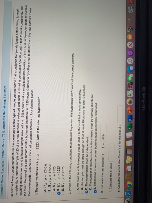 Solved Problem Value 8 Points Problem Score 75 1851