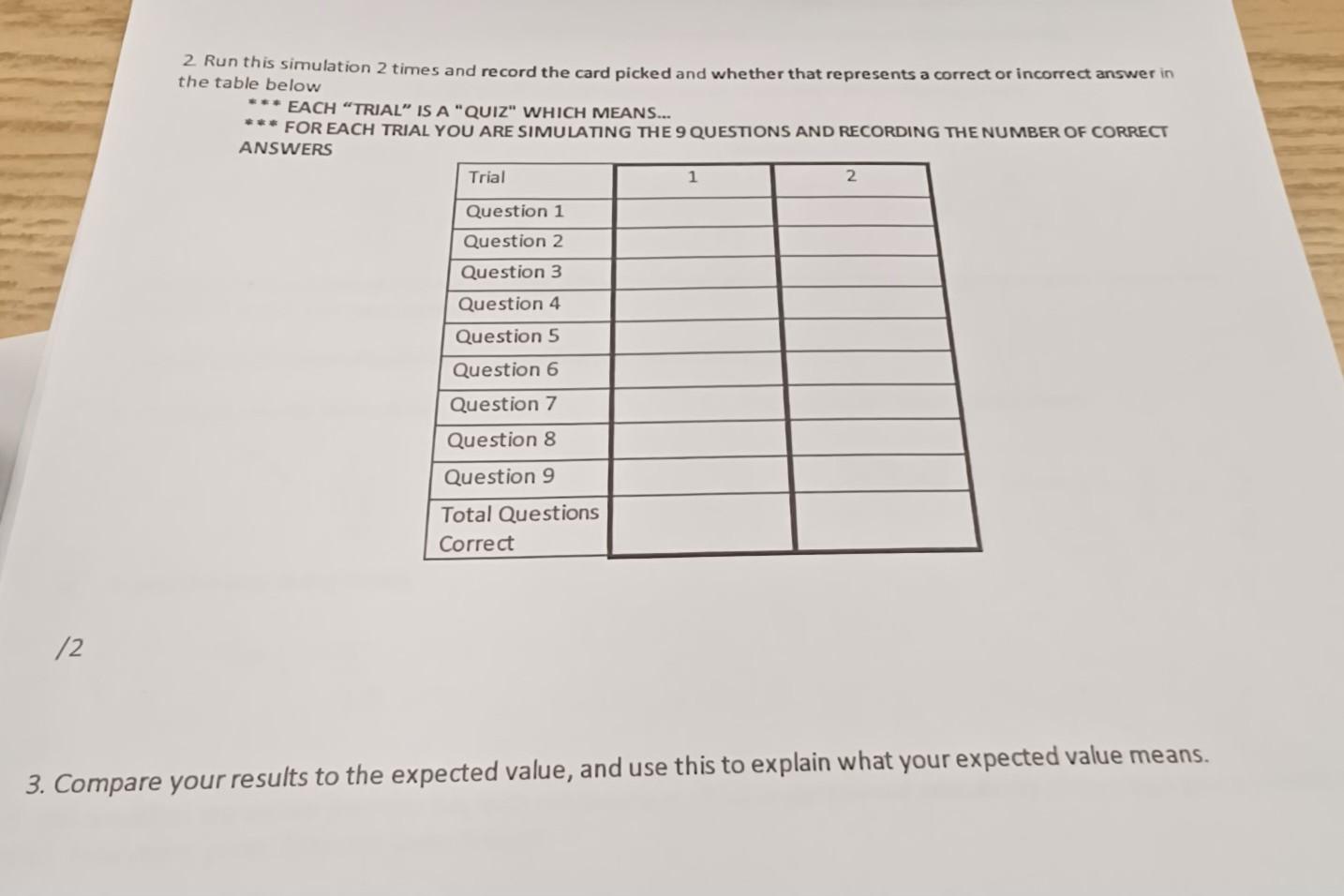 Solved Probability Simulations A student answers 70% | Chegg.com