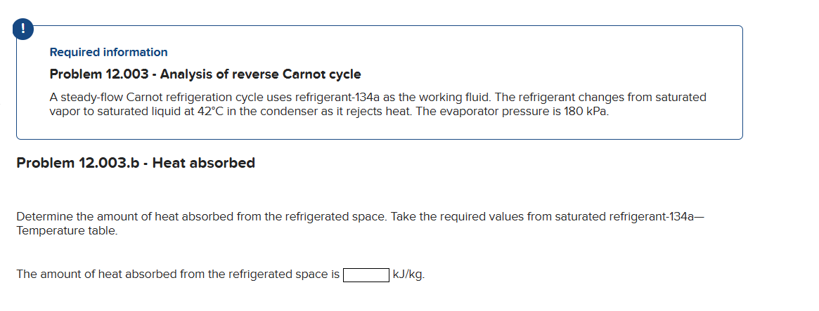 Solved \( ! \) ﻿Required information Problem 12.003 - | Chegg.com