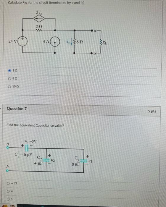 Solved Calculate RTh for the circuit (terminated by a and b) | Chegg.com