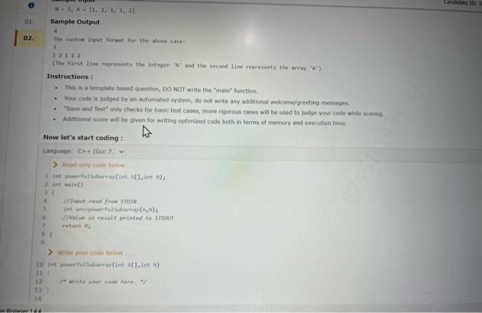 Solved Problemi Statement You are given a funstion: txample: | Chegg.com