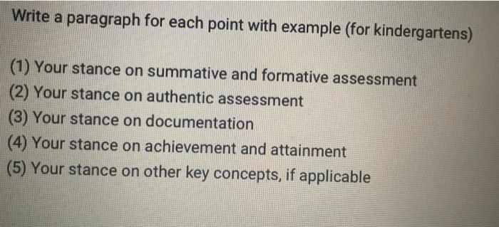 Solved Write a paragraph for each point with example (for | Chegg.com