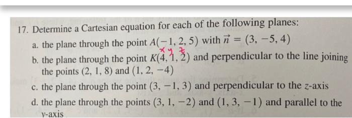 Solved 17. Determine a Cartesian equation for each of the | Chegg.com