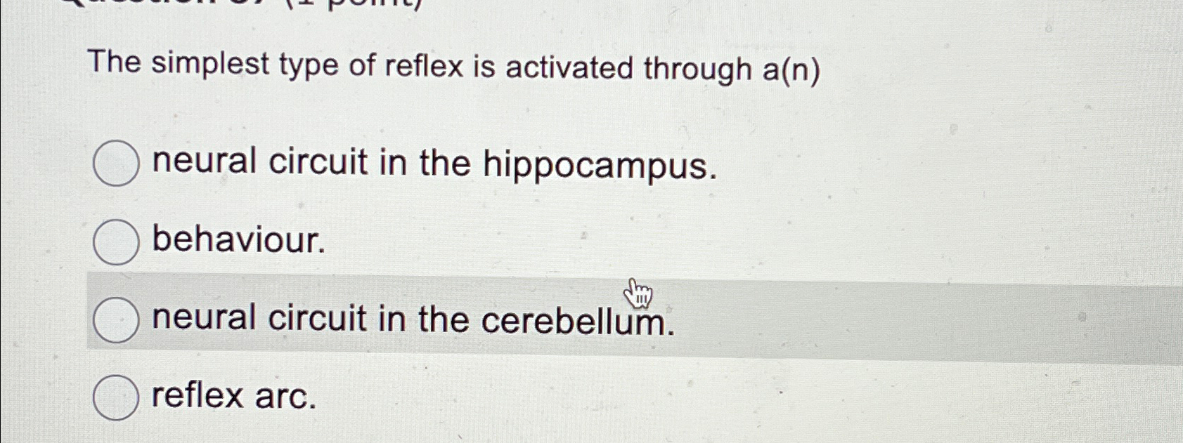 Solved The simplest type of reflex is activated through | Chegg.com