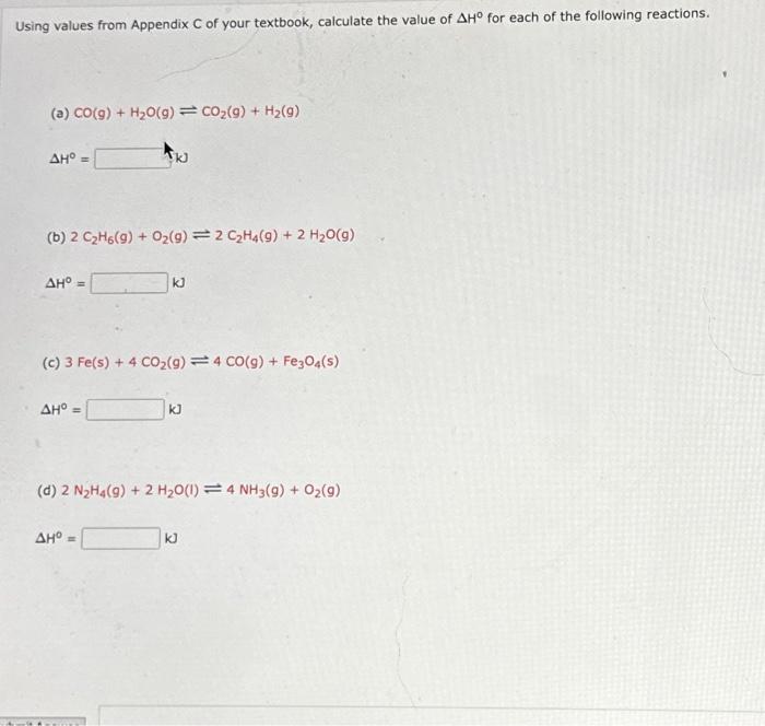Using values from Appendix C of your textbook, | Chegg.com