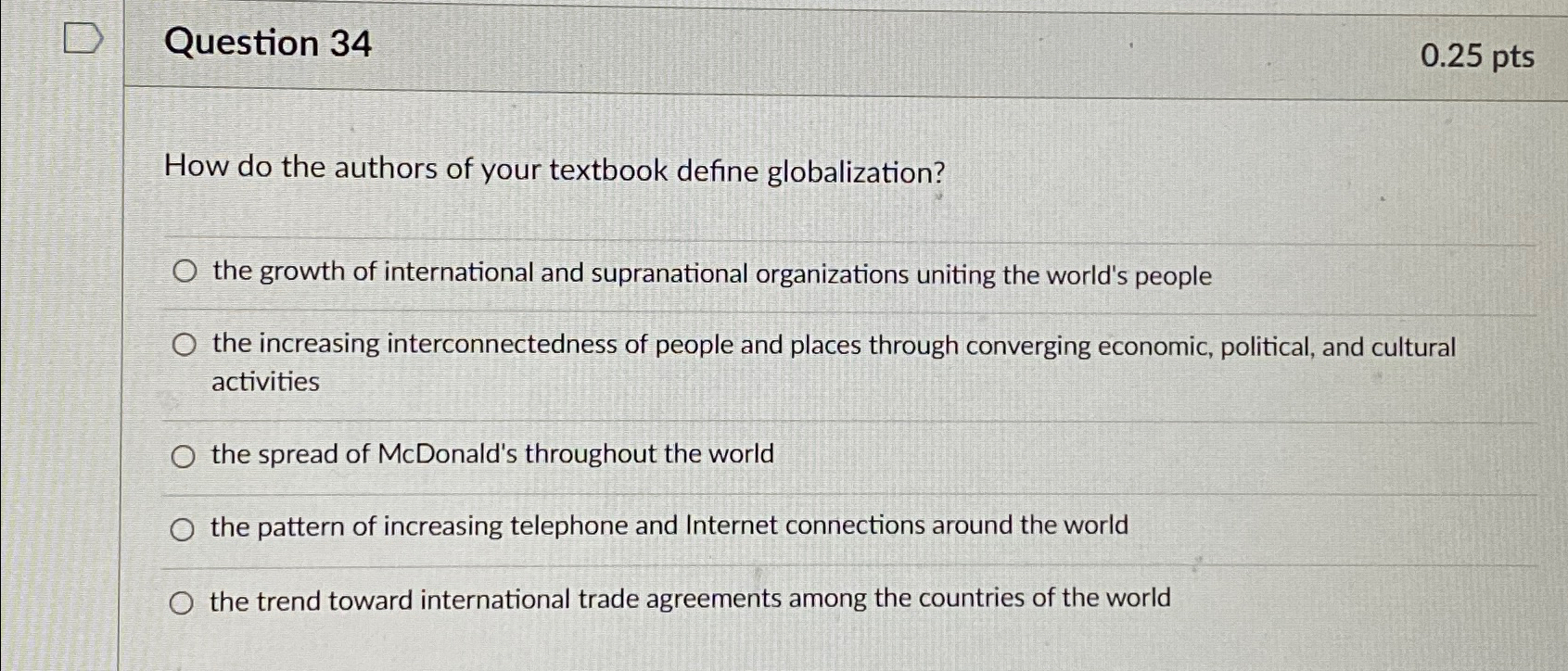 Solved Question 340.25ptsHow do the authors of your textbook | Chegg.com