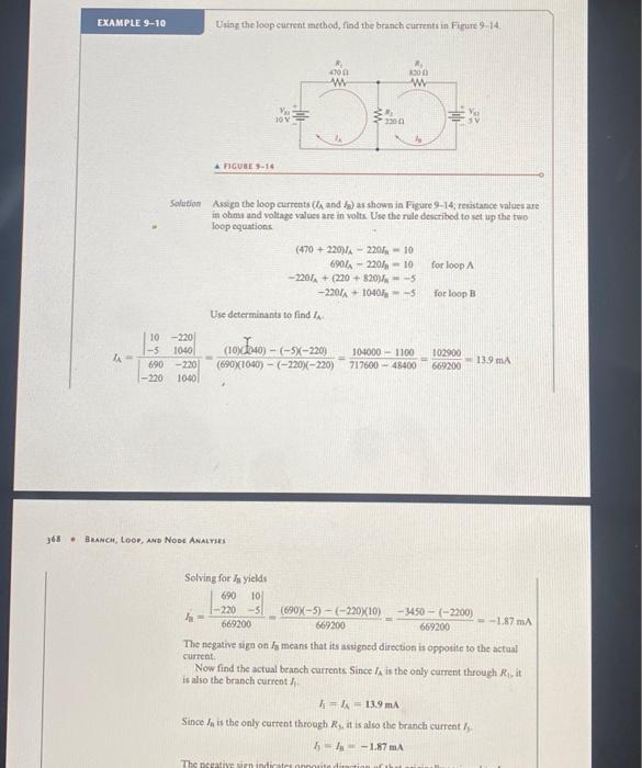 [solved] Use Loop Current Method Usiag The Loop Current M