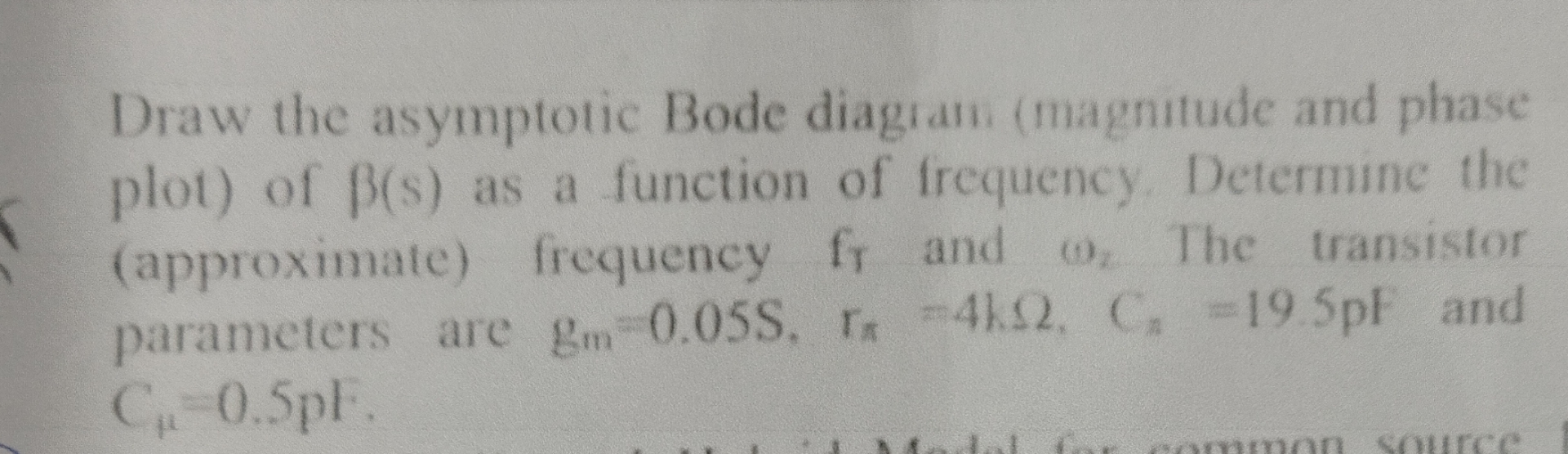 Draw the asymptotic Bode diagran (magnitude and phase | Chegg.com