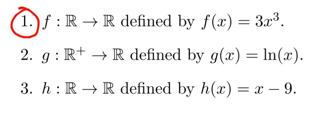 Solved Exercise 3.5. For each of the following functions | Chegg.com