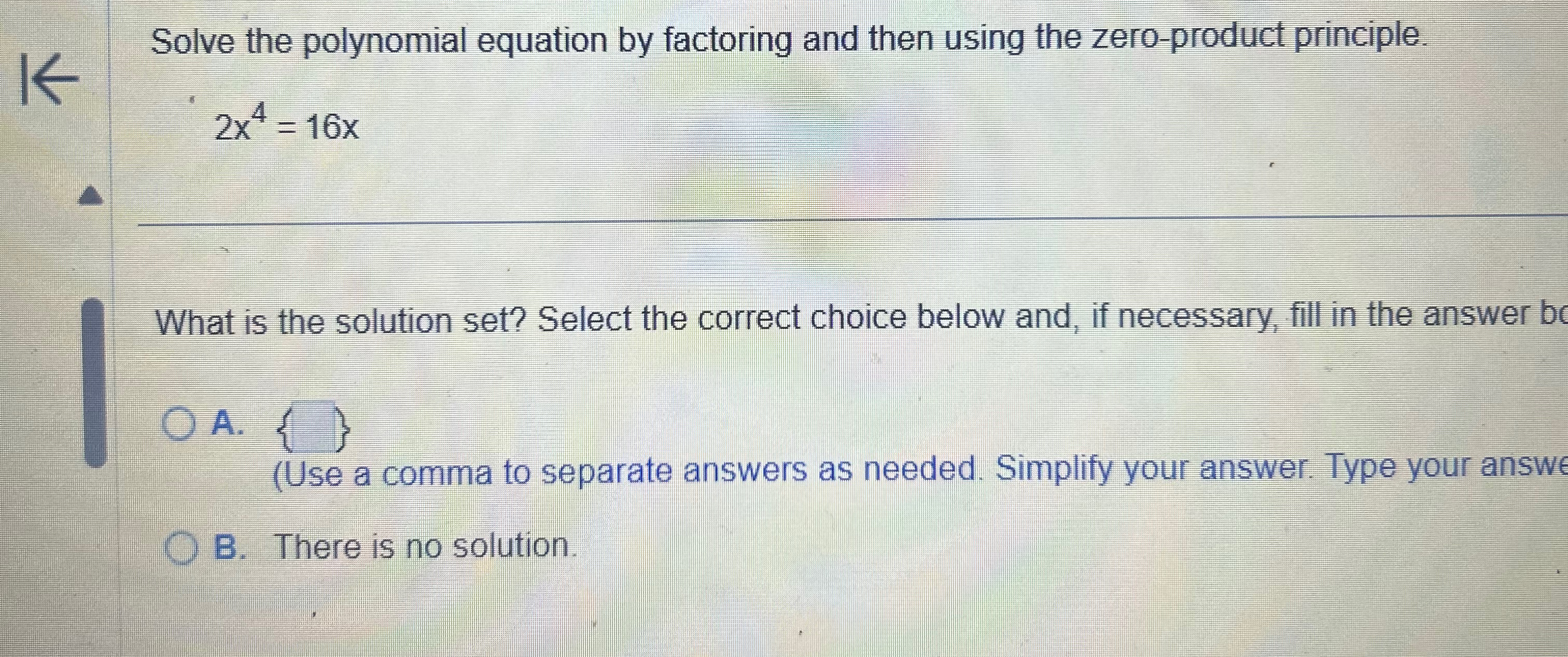 Solved Solve the polynomial equation by factoring and then | Chegg.com