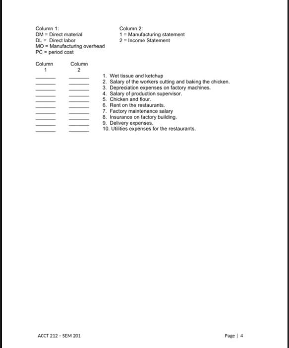 Solved IMA Standard Exercise: Evaluate the following | Chegg.com