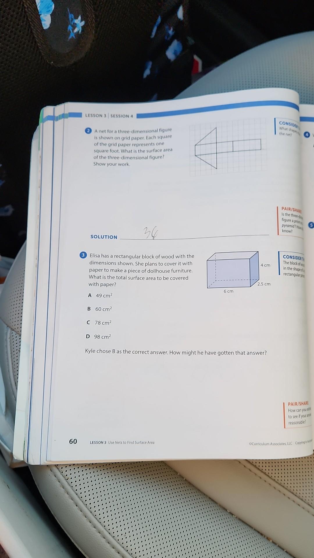 (2) A net for a three-dimensional figure is shown on | Chegg.com