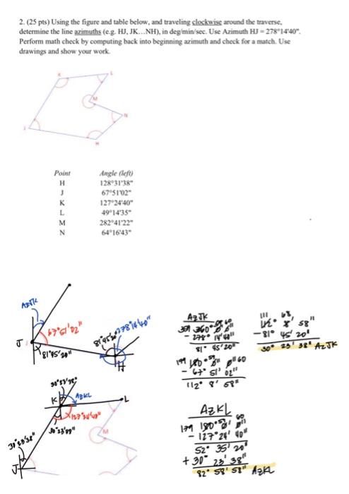 Solved 2. (25pts) Using the figure and table below, and | Chegg.com