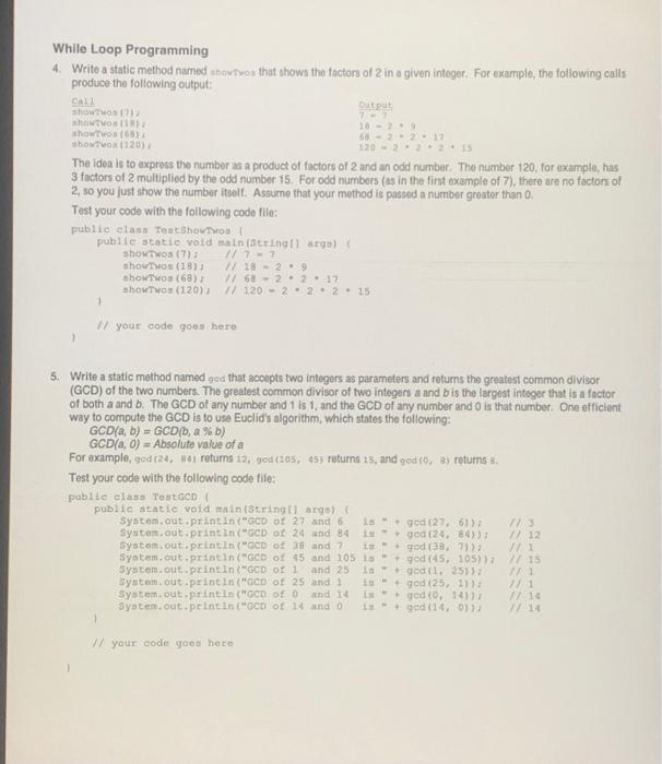 Solved The idea is to express the number as a product of | Chegg.com