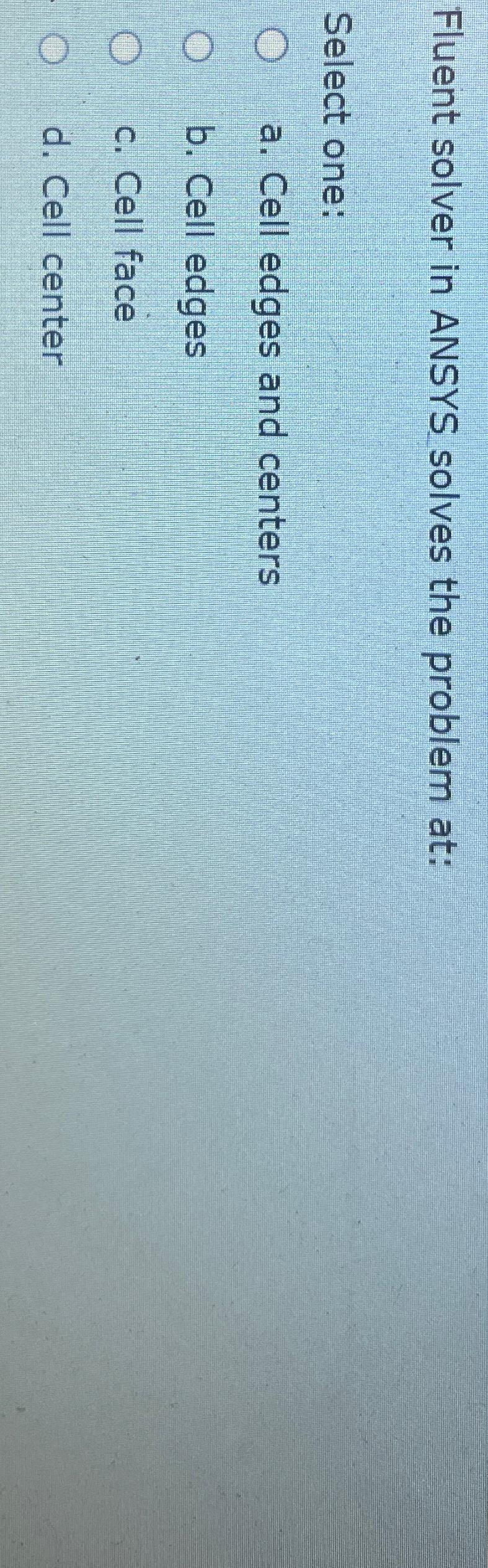 Solved Fluent solver in ANSYS solves the problem at:Select | Chegg.com