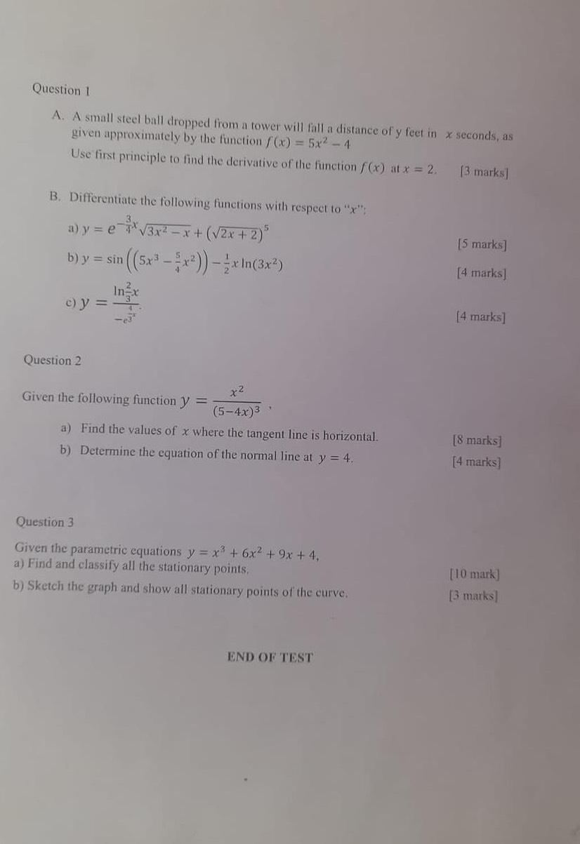 Solved Question 1A. ﻿A small steel ball dropped from a tower | Chegg.com