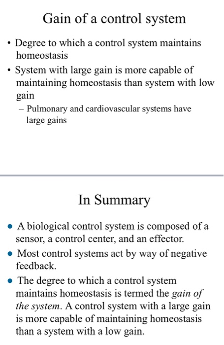 Solved What is an example of smale gain within the human | Chegg.com