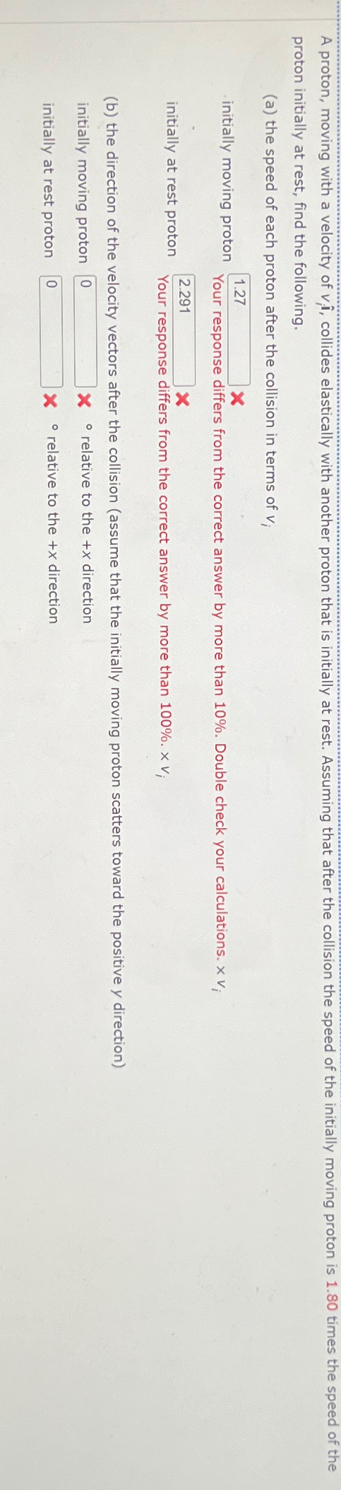 Solved Proton Initially At Rest Find The Following A ﻿the