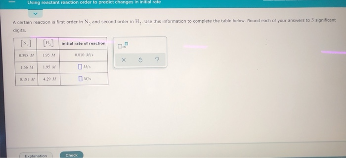 Solved Using reactant reaction order to predict changes in | Chegg.com