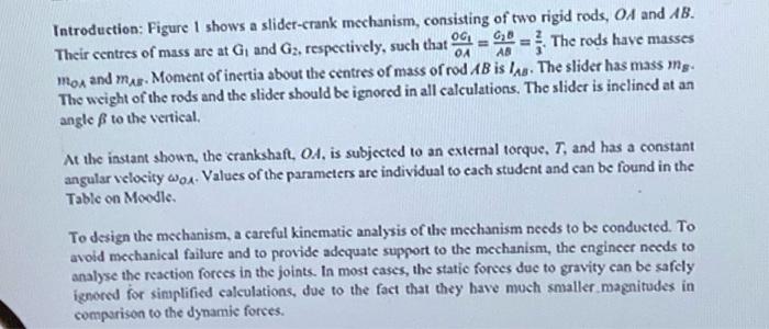 Am: To conduct a foll kinematic analysis and | Chegg.com