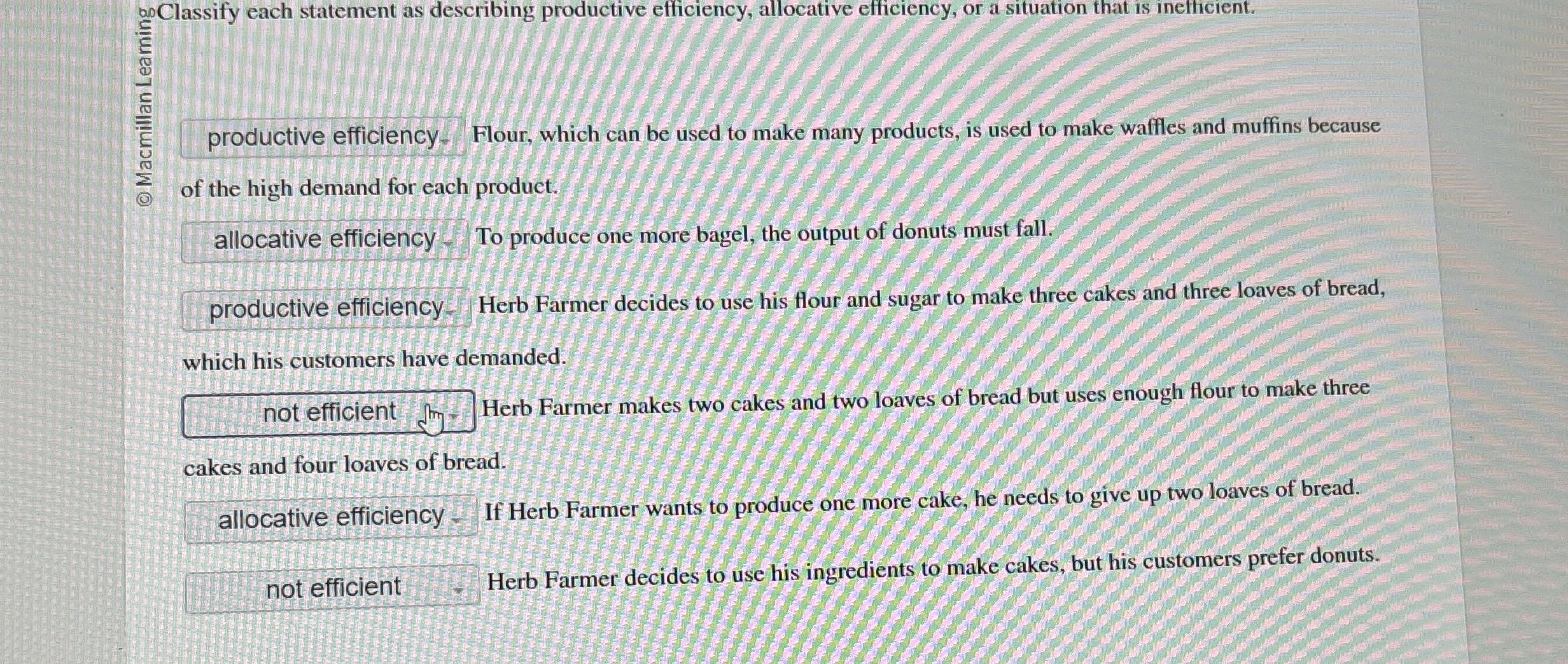 Solved ?an ﻿Classify each statement as describing | Chegg.com