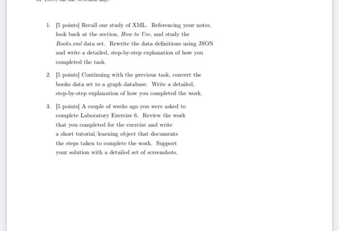 Solved 1. |5 points| Recall our study of XML. Referencing | Chegg.com