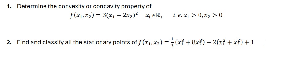 Solved Determine the convexity or concavity property | Chegg.com