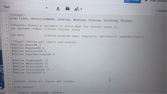 Solved USE TINKERCAD AND UMLETINI FOR STATE DIAGRAM CHECK IF | Chegg.com