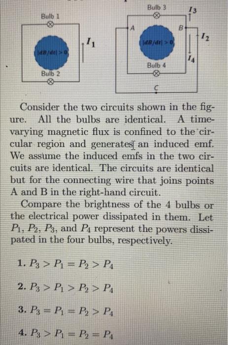 Solved Consider the two circuits shown in the figure. All | Chegg.com
