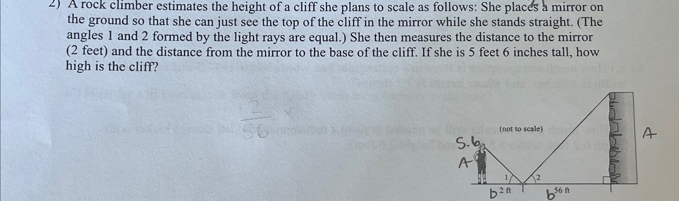 Solved A rock climber estimates the height of a cliff she | Chegg.com