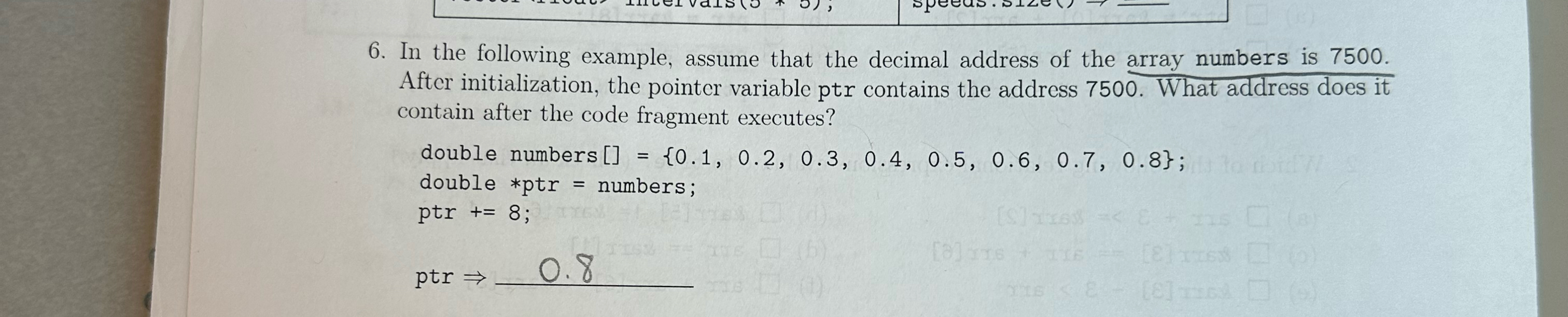 Solved In The Following Example Assume That The Decimal 
