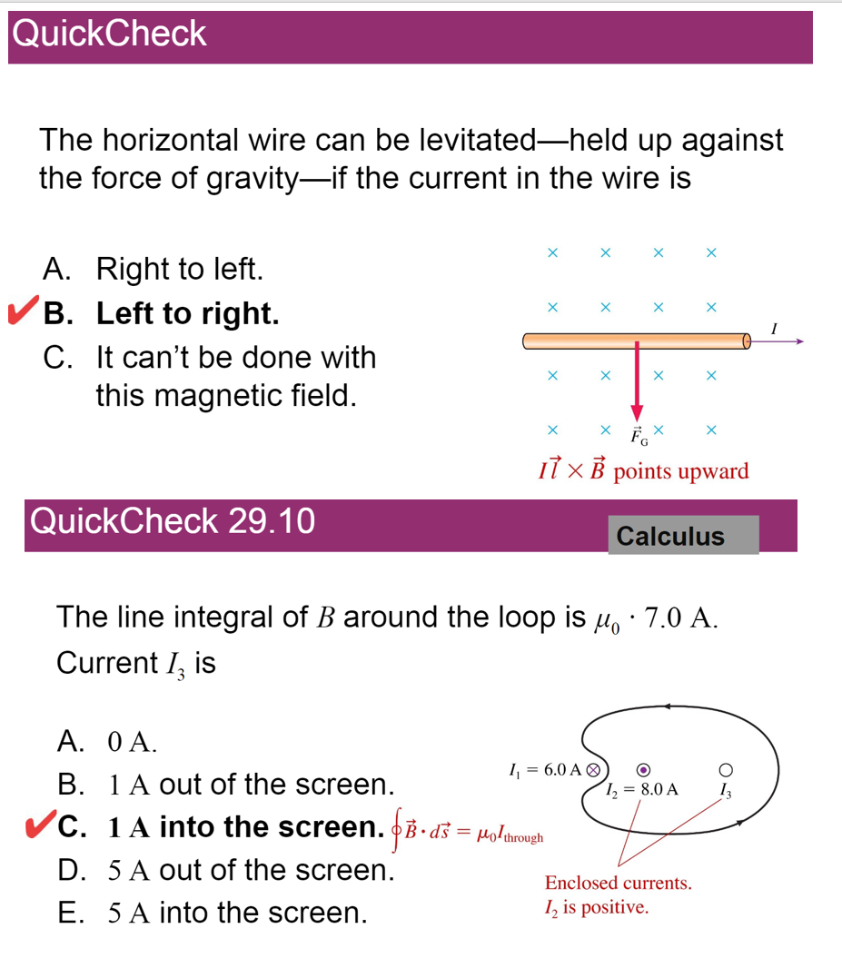 Solved These are quickcheck questions in the powerpoint | Chegg.com