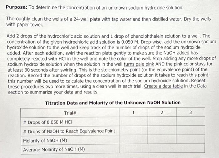 Introduction - Acid-Base Titration and Stoichiometry | Chegg.com