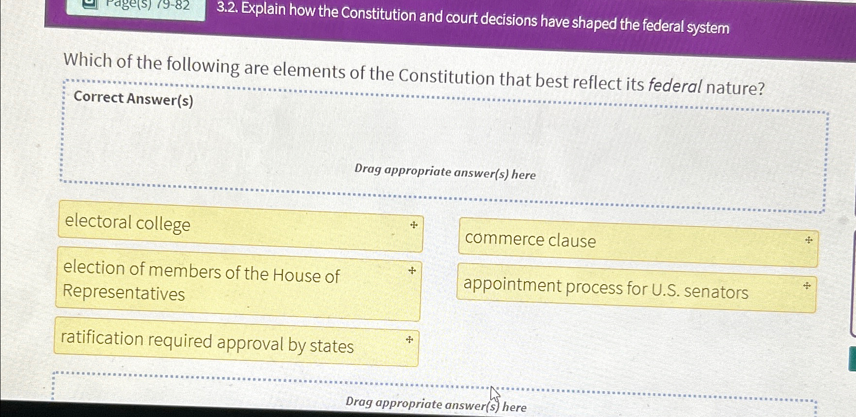 Solved 3.2. ﻿Explain how the Constitution and court | Chegg.com