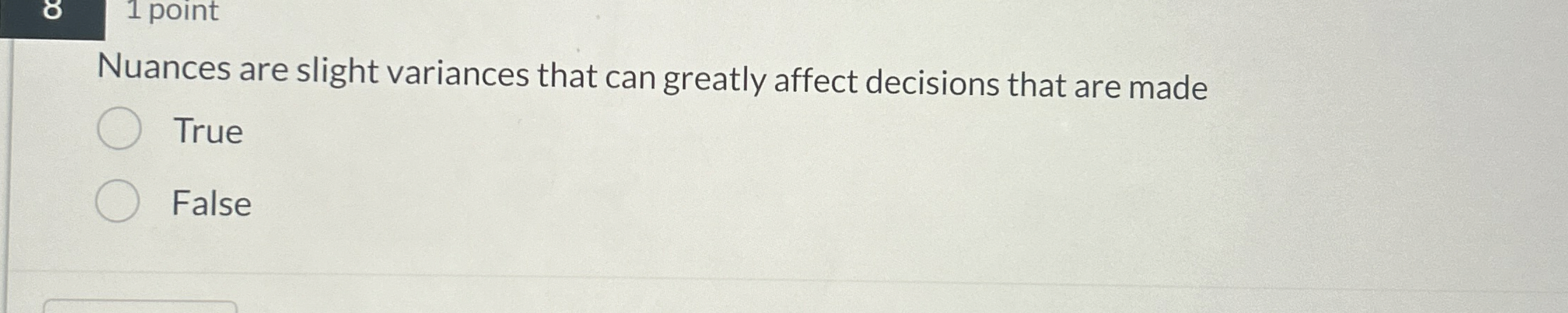 Solved Nuances are slight variances that can greatly affect | Chegg.com