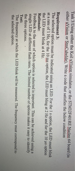 Task 3:Using either the Keil uVision simulator, or | Chegg.com