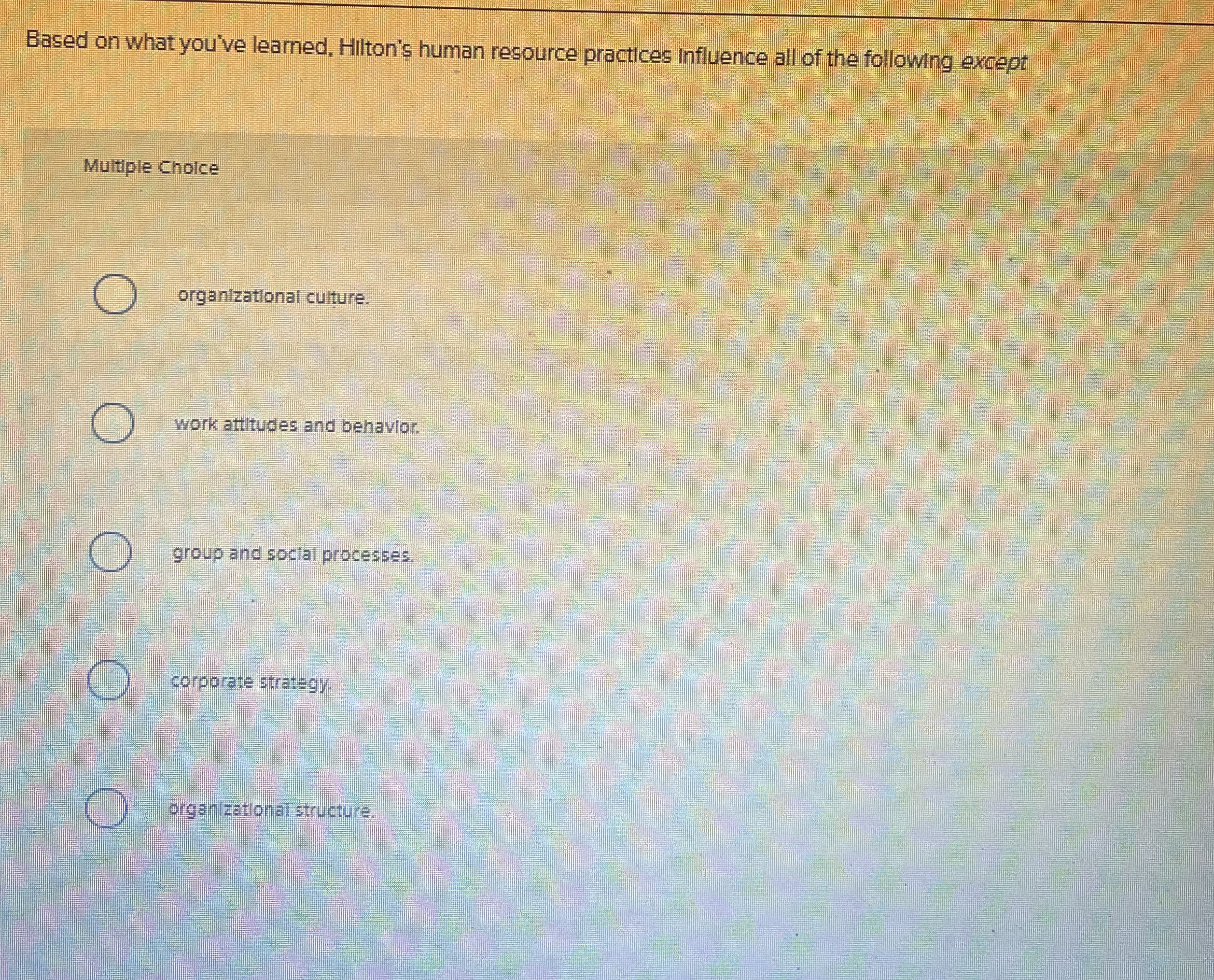 Solved Based on what you've learned, Hilton's human resource | Chegg.com