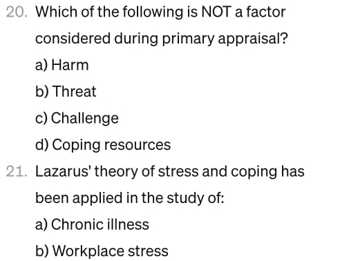 Solved Which of the following is NOT a factor considered | Chegg.com