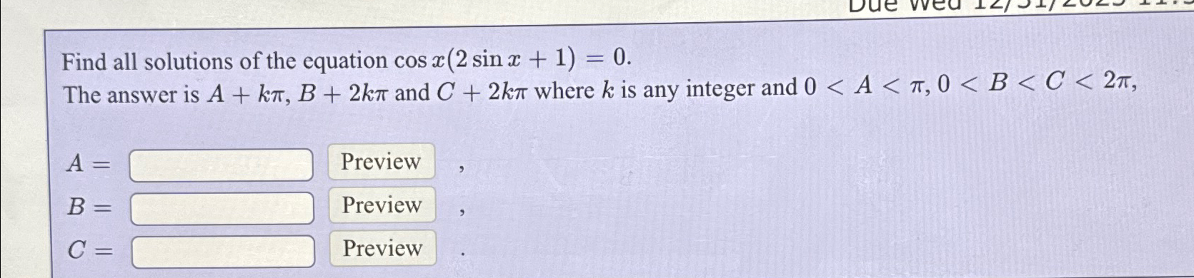 Solved Find all solutions of the equation | Chegg.com