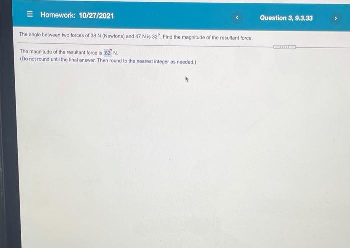 Solved Homework: 10/27/2021 Question 3, 9.3.33 The angle | Chegg.com