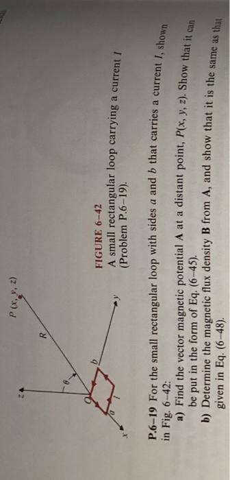P.6-19 For the small rectangular loop with sides a | Chegg.com