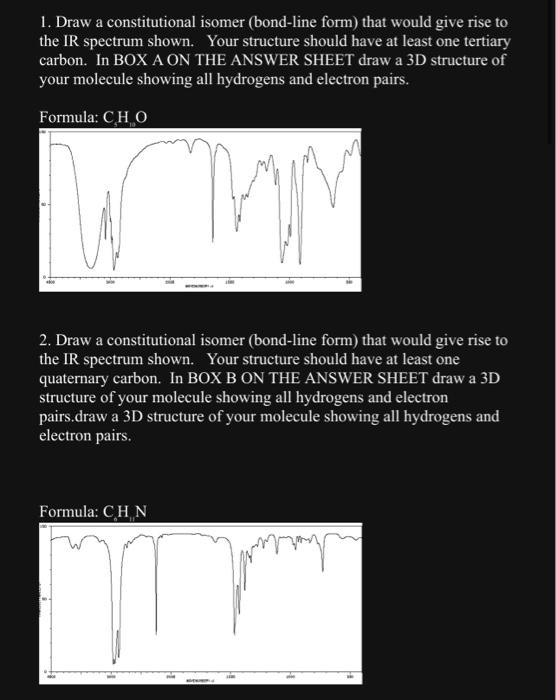 1. Draw a constitutional isomer (bond-line form) that | Chegg.com