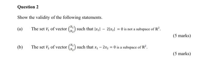 Solved Show the validity of the following statements. (a) | Chegg.com