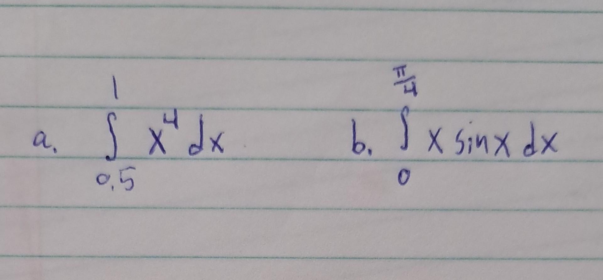 Solved Approximate the following integrals using the | Chegg.com
