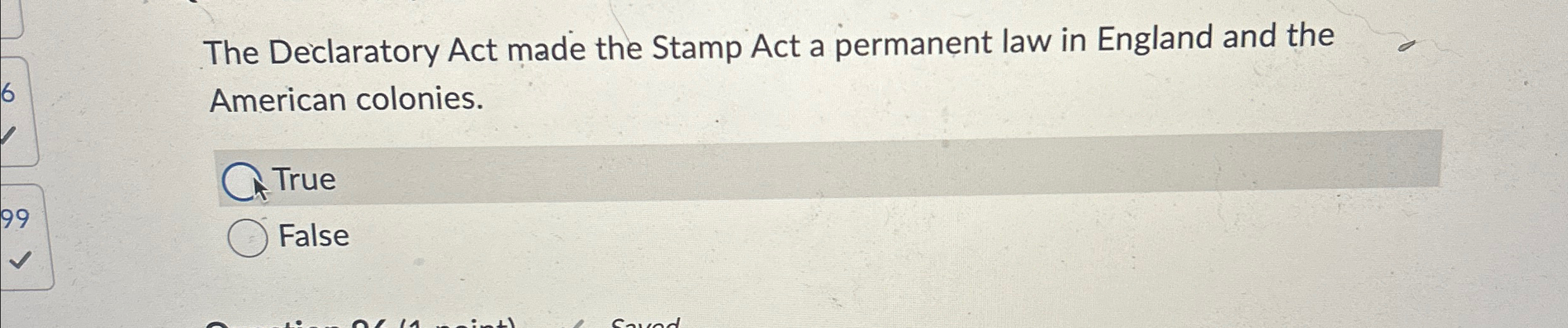 Solved The Declaratory Act made the Stamp Act a permanent | Chegg.com