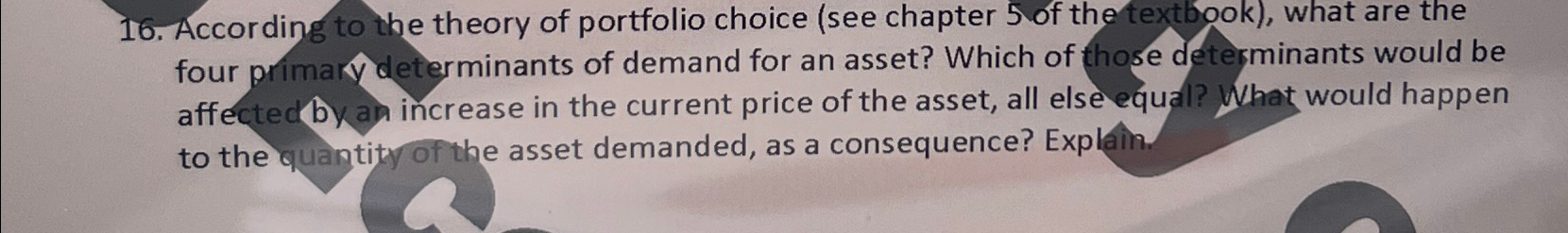 Solved According To The Theory Of Portfolio Choice See
