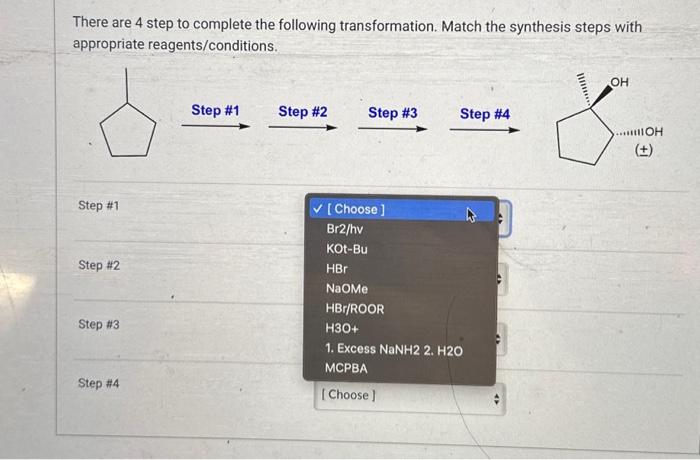 Solved There are 4 step to complete the following | Chegg.com