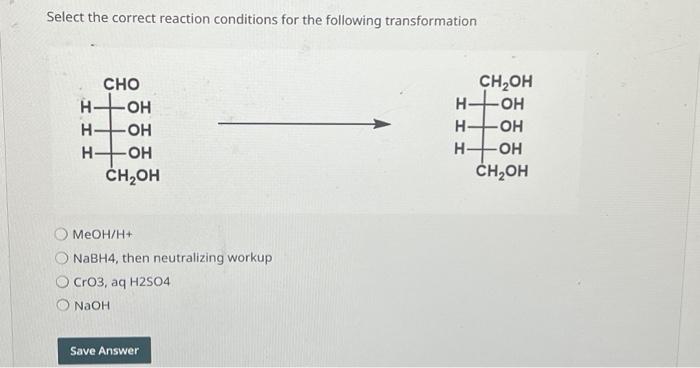 Select the correct Fischer projection of D-allose, | Chegg.com