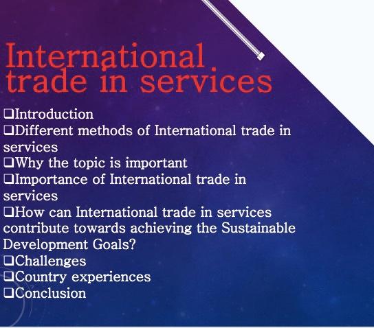 Solved International trade in services OIntroduction | Chegg.com